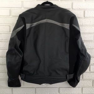 Teknic | Jackets & Coats | Leather Motorcycle Jacket Coat 8 Black ...